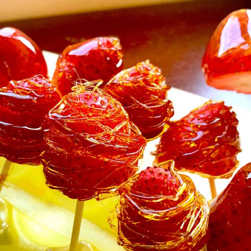 Candied Strawberries - Bear Cusine