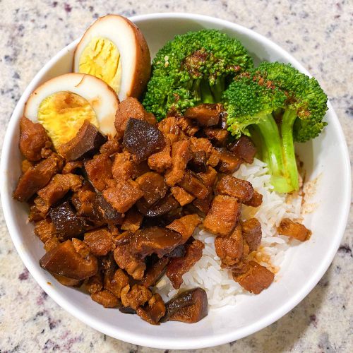 Braised Pork Rice | Pork Belly & Shiitake Mushroom - Bear Cusine